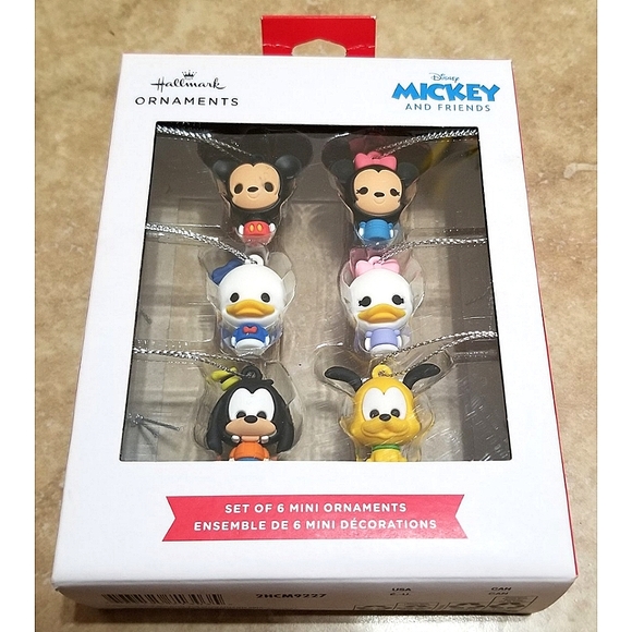 Disney | Holiday | Disney Hallmark Mickey Mouse And Friends Set Of 6 ...